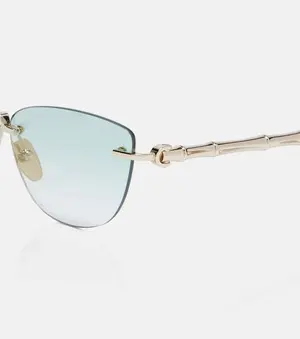 Gucci Bamboo Cat-eye Sunglasses