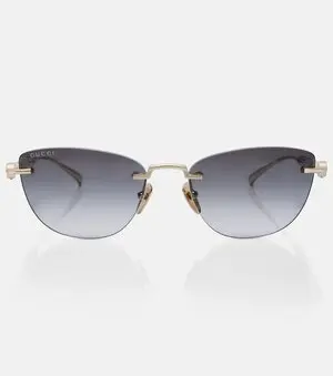 Gucci Bamboo Cat-Eye Sunglasses Grey