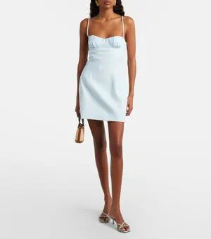 SIR. Linen Mini Dress - Blue