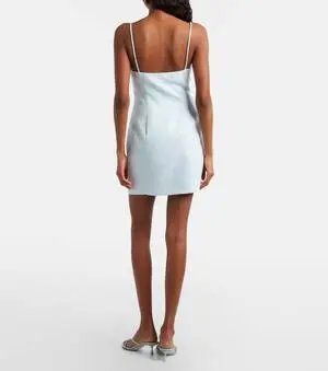 SIR. Linen Mini Dress - Blue