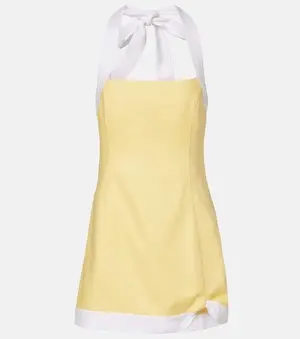 SIR. Linen Mini Dress - Yellow