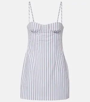 SIR. Pinstripe Cotton-blend Minidress
