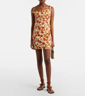 SIR. Floral Linen Mini Dress