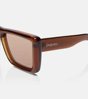 Saint Laurent Sl 900 Howl Square Sunglasses - Brown