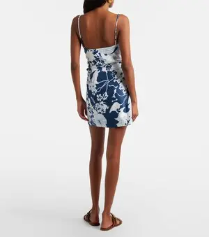 SIR. Paradiso Floral Linen Mini Dress