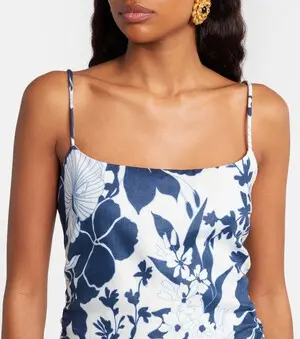 SIR. Paradiso Floral Linen Mini Dress