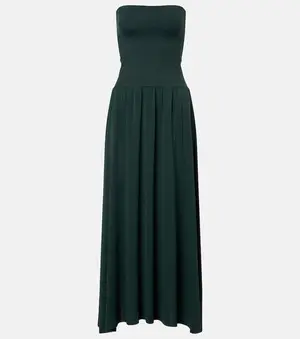 ERES Oda Jersey Crêpe Maxi Dress - Green