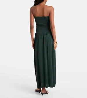 ERES Oda Jersey Crêpe Maxi Dress - Green