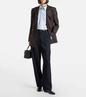 BLAZÉ MILANO Resolute Virgin Wool Straight Pants