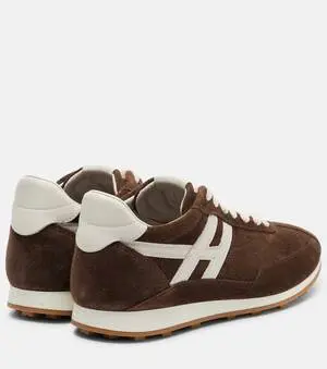 Hogan H699 Suede Sneakers - Brown