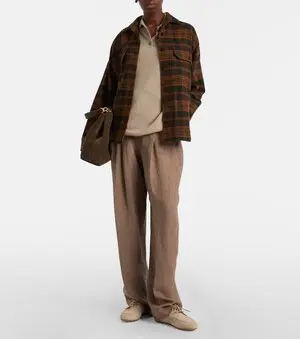 Hogan Suede Boat Shoes - Beige