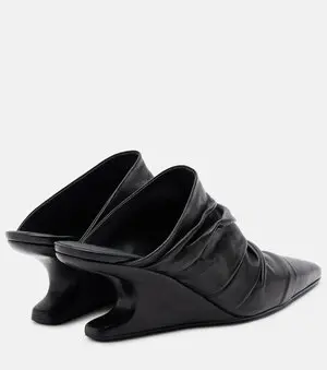 Rick Owens Cantilever 60 Leather Mules - Black
