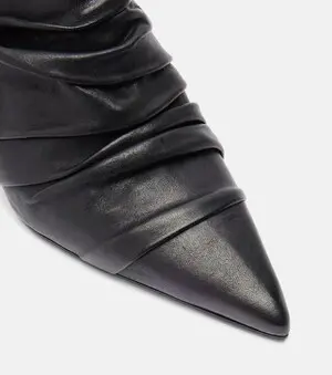 Rick Owens Cantilever 60 Leather Mules - Black