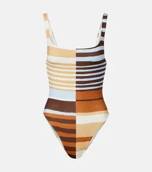CALA DE LA CRUZ Vienna Striped Swimsuit - Multicoloured