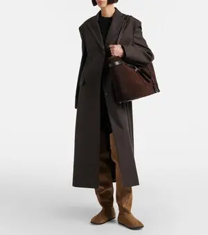 CHRISTEN Suede Over-the-knee Boots - Beige