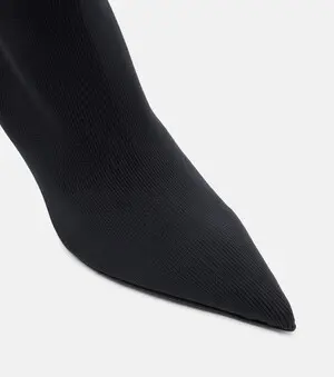 Balmain Knitted Wedge Ankle Boots