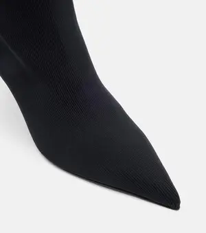 Balmain Knitted Wedge Over-the-knee Boots