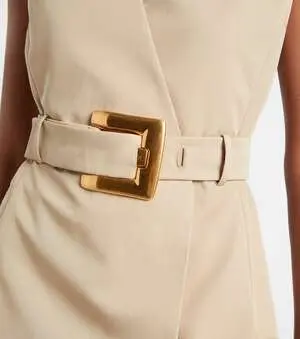 Balmain Belted Cotton Minidress