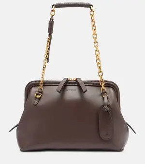 Etro Leather Shoulder Bag - Brown