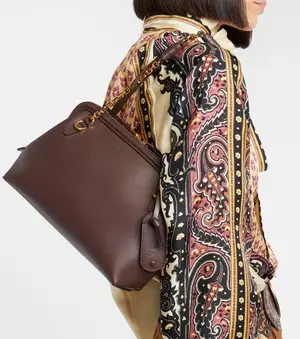 Etro Leather Shoulder Bag - Brown