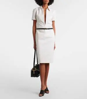 Gucci Gg Midi Skirt - Beige