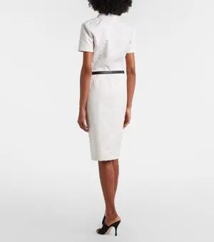 Gucci Gg Midi Skirt - Beige