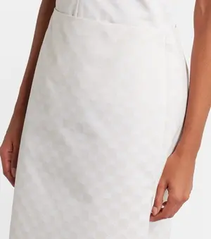 Gucci Gg Midi Skirt - Beige
