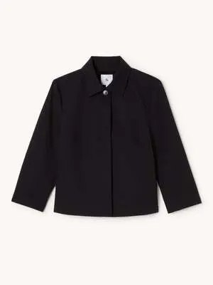 GWYN Sylvie Cotton Twill Jacket - Black