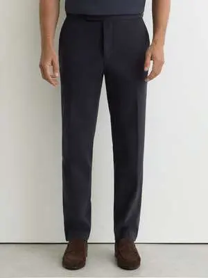 REISS Regent Brushed Twill Tailored-fit Trousers
