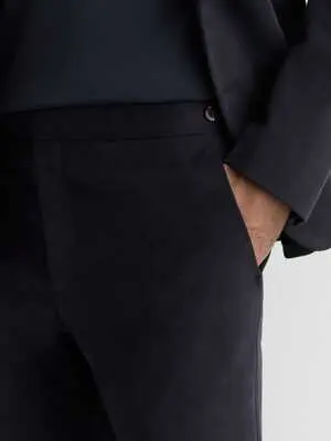 REISS Regent Brushed Twill Tailored-fit Trousers