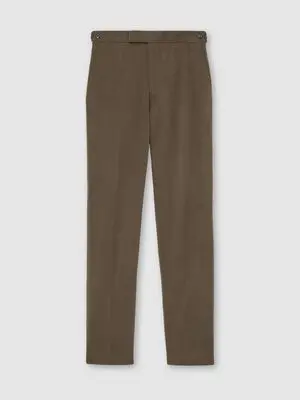 REISS Regent Suit Trousers - Taupe Brown