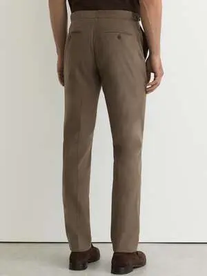 REISS Regent Suit Trousers - Taupe Brown