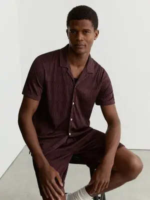 REISS Aleo Shirts - Bordeaux