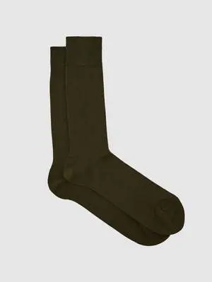 REISS Fela Socks - Khaki Green