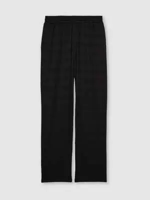 REISS Horton Wave Jacquard Drawstring Trousers