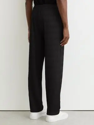 REISS Horton Wave Jacquard Drawstring Trousers