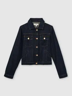 REISS Carmen Denim Trucker Jacket