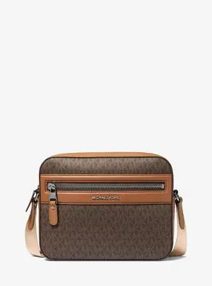 Michael Kors Jet Set Signature Logo Crossbody Bag - Brown