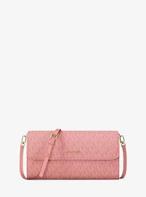 Michael Kors Jet Set Small Signature Logo Convertible Crossbody Bag - Pink