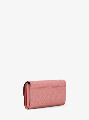 Michael Kors Jet Set Small Signature Logo Convertible Crossbody Bag - Pink