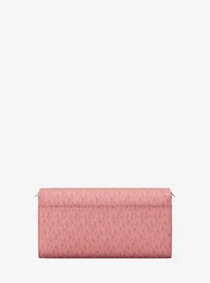 Michael Kors Jet Set Small Signature Logo Convertible Crossbody Bag - Pink