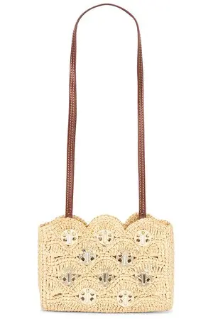 Rabanne Raffia Shoulder Bag