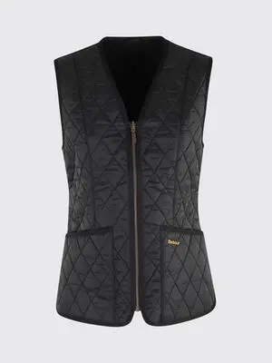 Barbour Betty Quilted Recycled Nylon Gilet With V-neck - Black