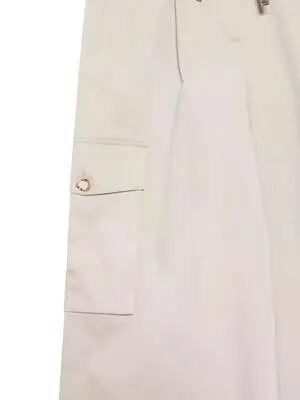 Agnona Tie-detail Cargo Trousers - Neutrals