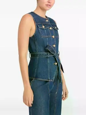 Cinq À Sept Reenee Belted Denim Vest