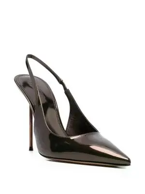 Paris Texas Lidia Slingback Pumps - Brown