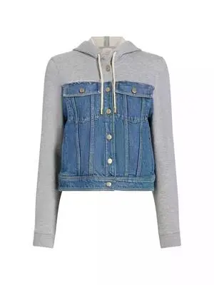 Cinq À Sept Sutton Hooded Denim Jacket - Blue