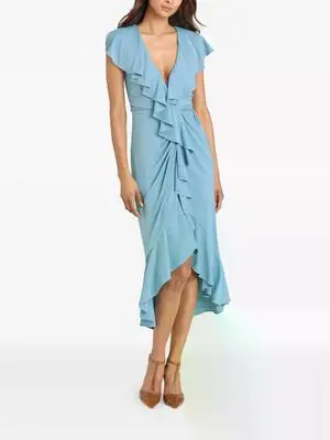 Cinq À Sept Malak Ruffled Asymmetric Dress
