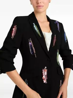 Cinq À Sept Paillette Whirl Cheyenne Embellished Blazer