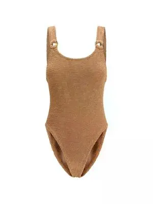 Hunza G Domino Ring-strap Swimsuit - Neutrals